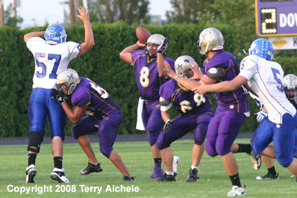 LEFT - Hermiston's Luis Ortiz takes the opening kickoff. RIGHT ...