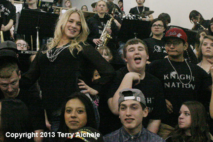 LEFT - Irrigon coach Jake McElligott gives the Knights their orders for ...