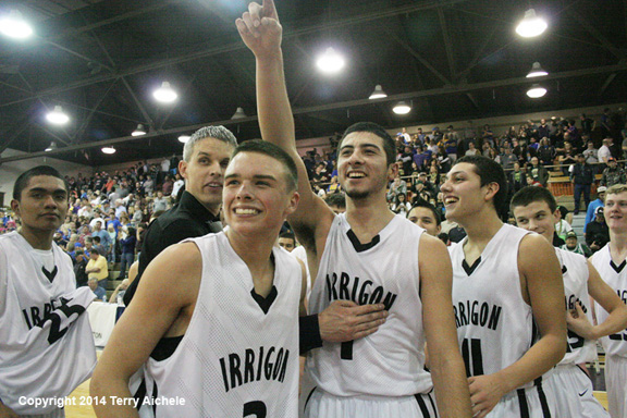 LEFT - Irrigon players react to winning the 2A championship.[img_70120 ...