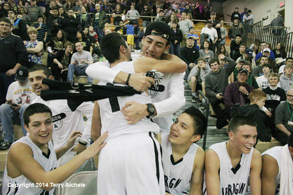 LEFT - Irrigon players react to winning the 2A championship.[img_70120 ...