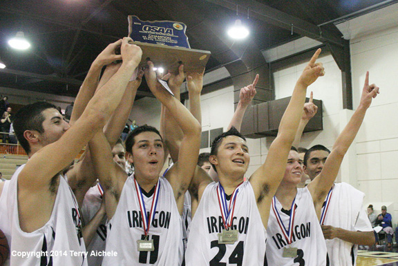 LEFT - Representatives of the OSAA bring out the team awards.[img_70353 ...